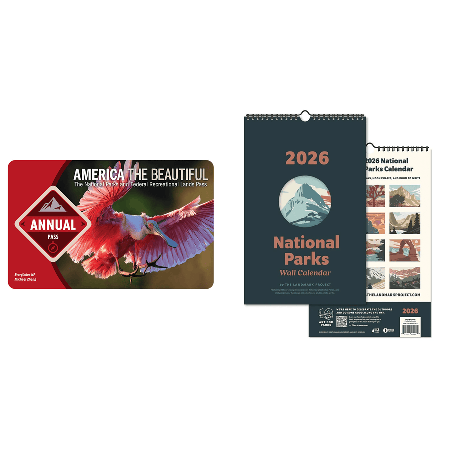 The Season Kickoff Bundle: US Park Pass + National Park Calendar