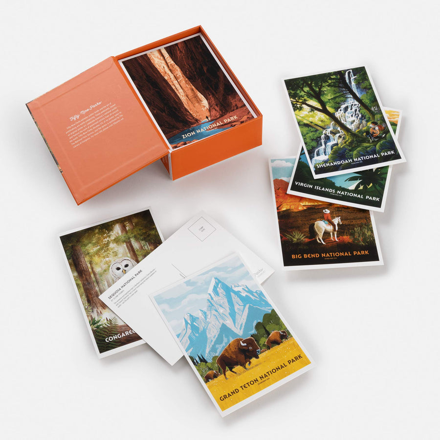 National Parks Postcards: 100 Illustrations of all 62 National Parks ...