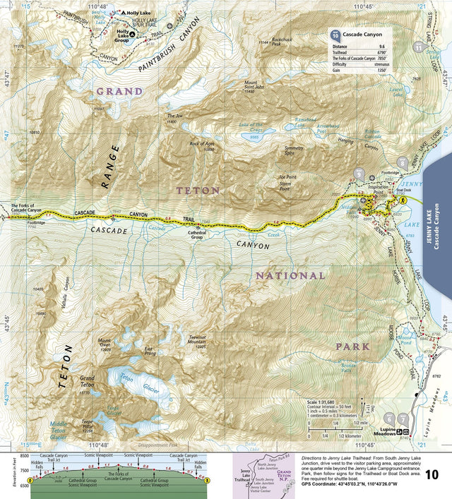 Grand Teton Day Hikes & National Park Map [Map Pack Bundle] – US Park Pass