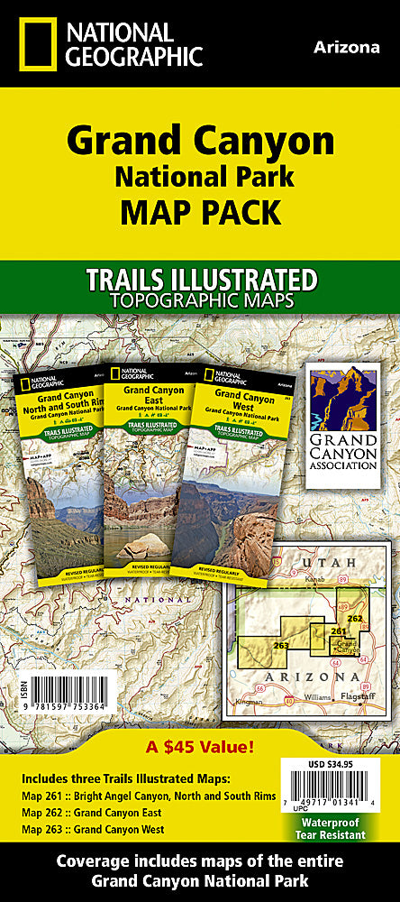 Arizona Grand Canyon National Park Map Things To Do And Lodging At