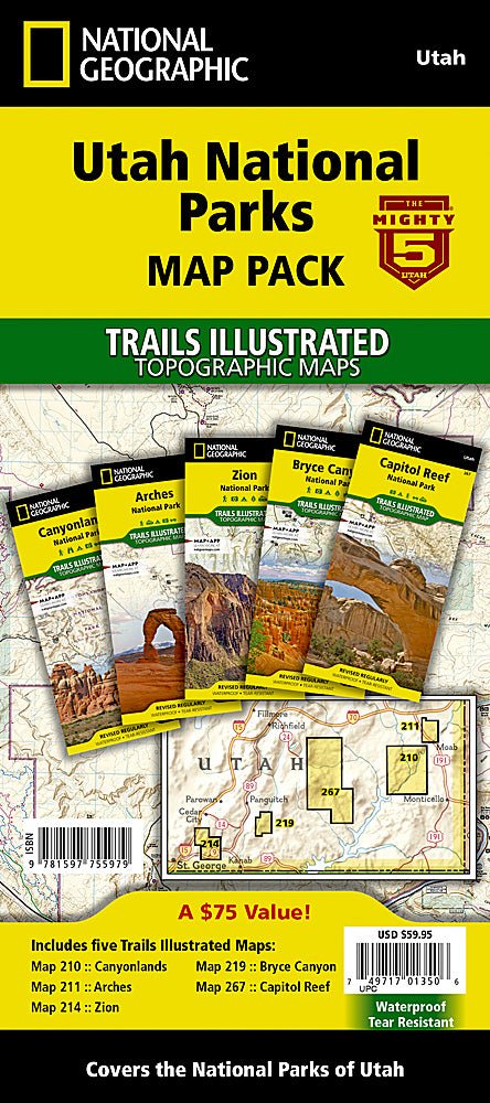 Utah National Parks [Map Pack Bundle – US Park Pass