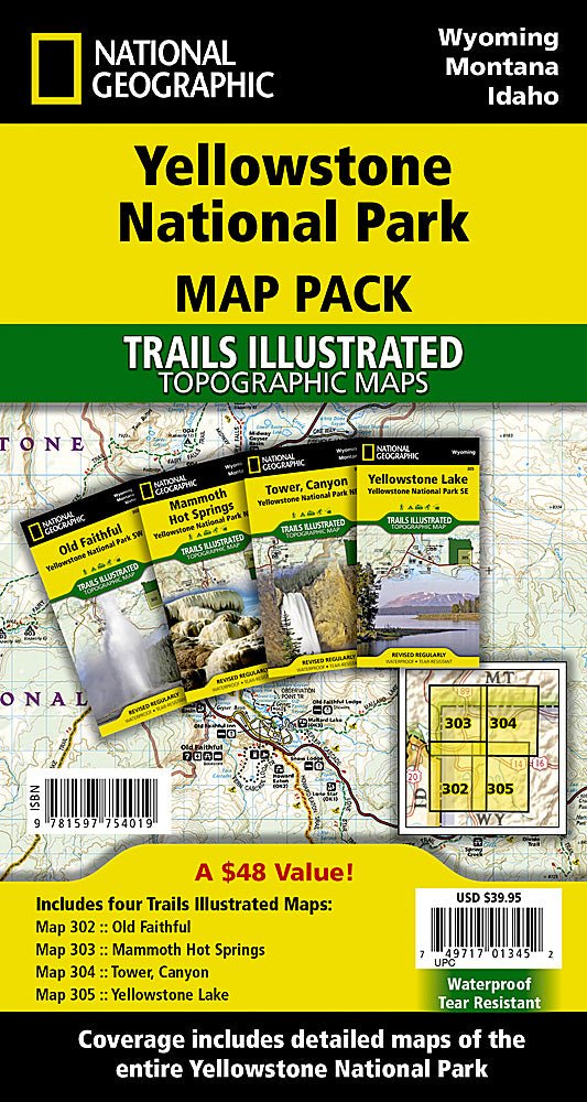 Yellowstone National Park [Map Pack Bundle] – US Park Pass